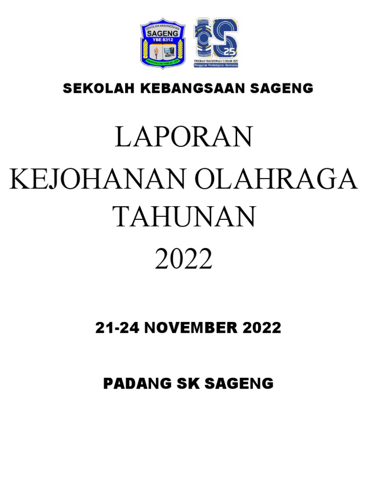 Laporan Kejohanan Sukan Tahunan Sksa 2022 | PDF