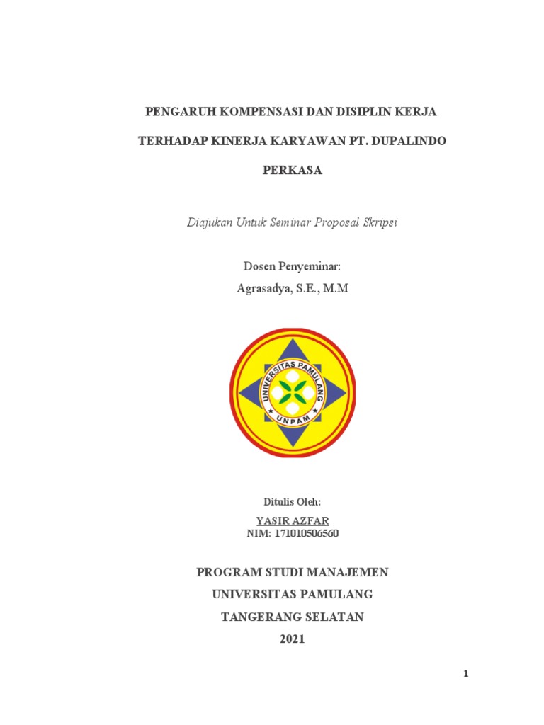Sempro Revisi 2 | PDF