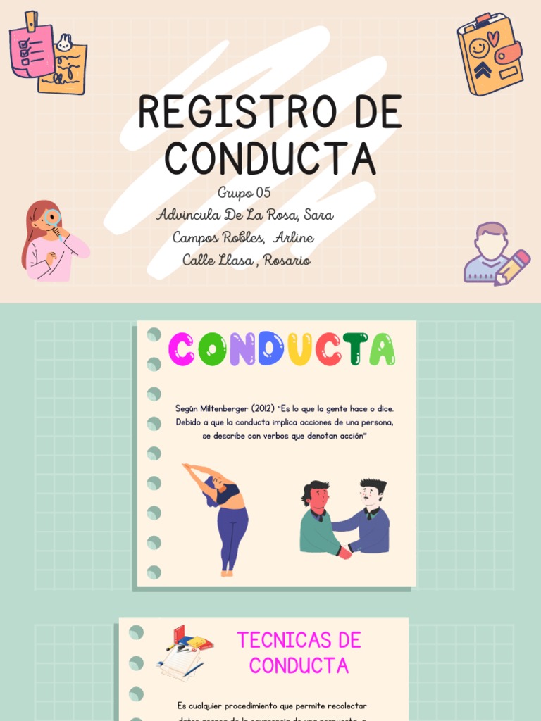 Registro de Conducta | PDF | Observación | Comportamiento