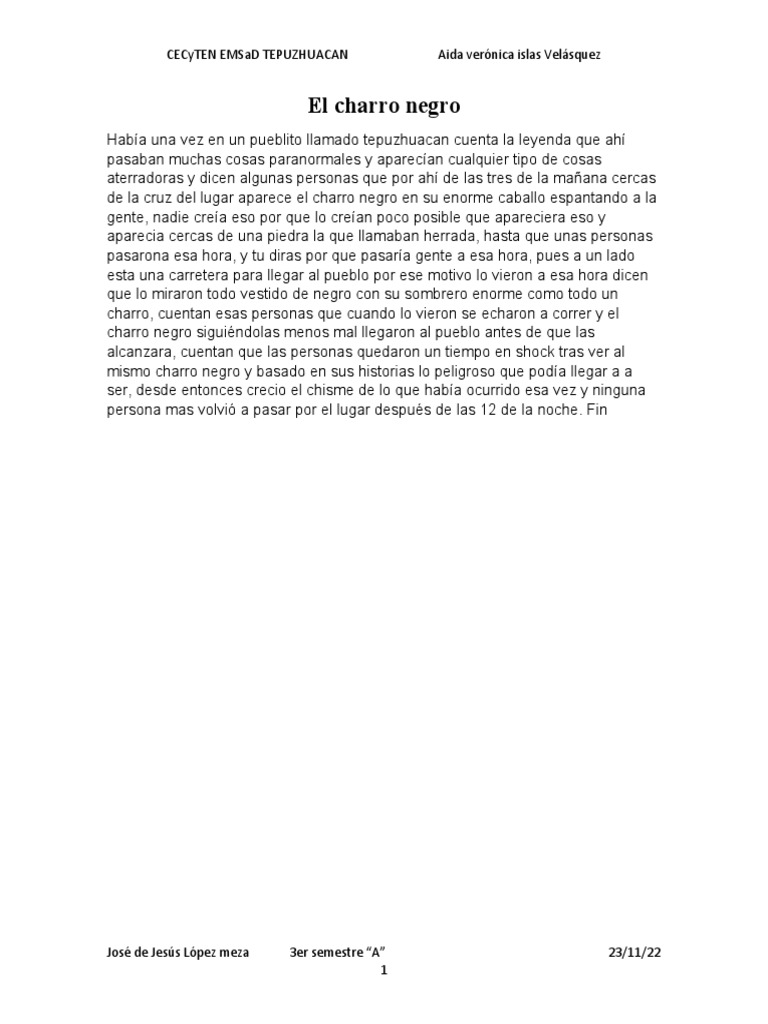El Charro Negro | PDF | Historia | Novela negra, policíaca y suspenso