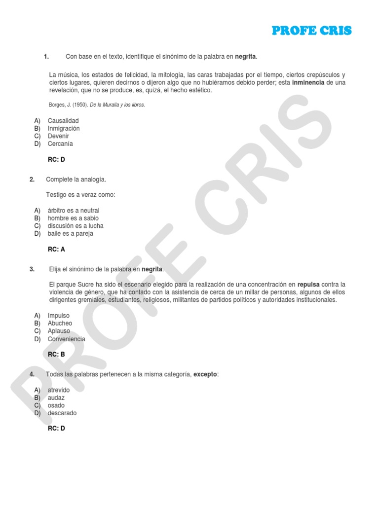 Prueba Razonamiento Profe Cris | PDF | Volcán | Isla