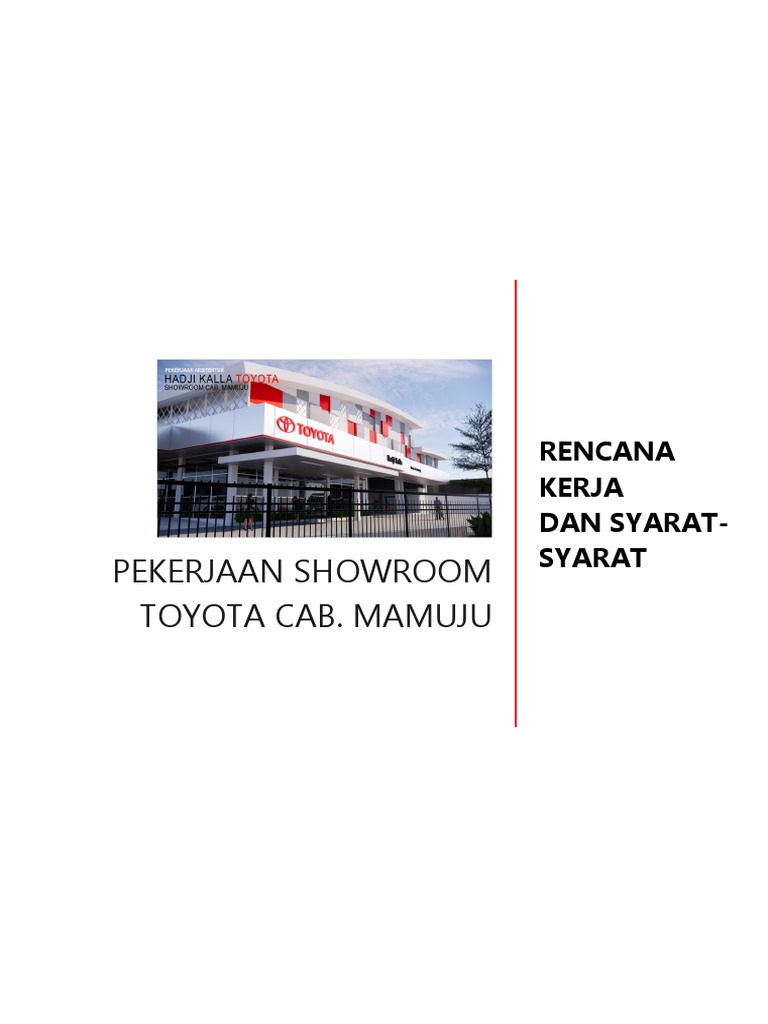RKS Showroom | PDF | Teknologi & Rekayasa