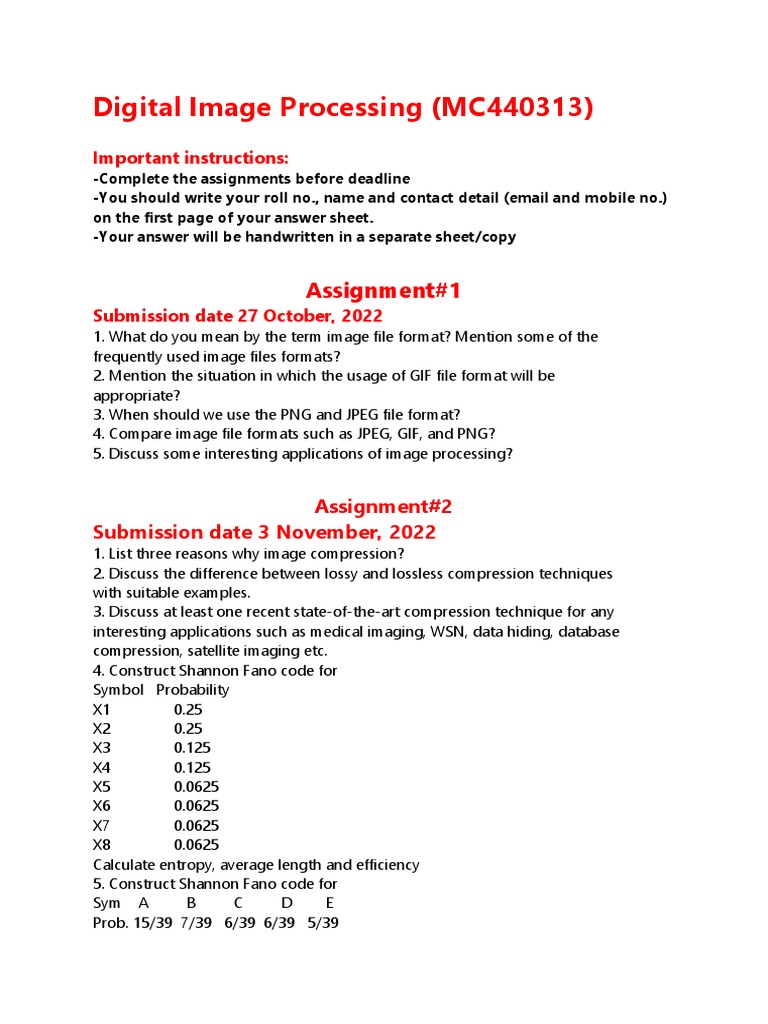 Assignment | PDF