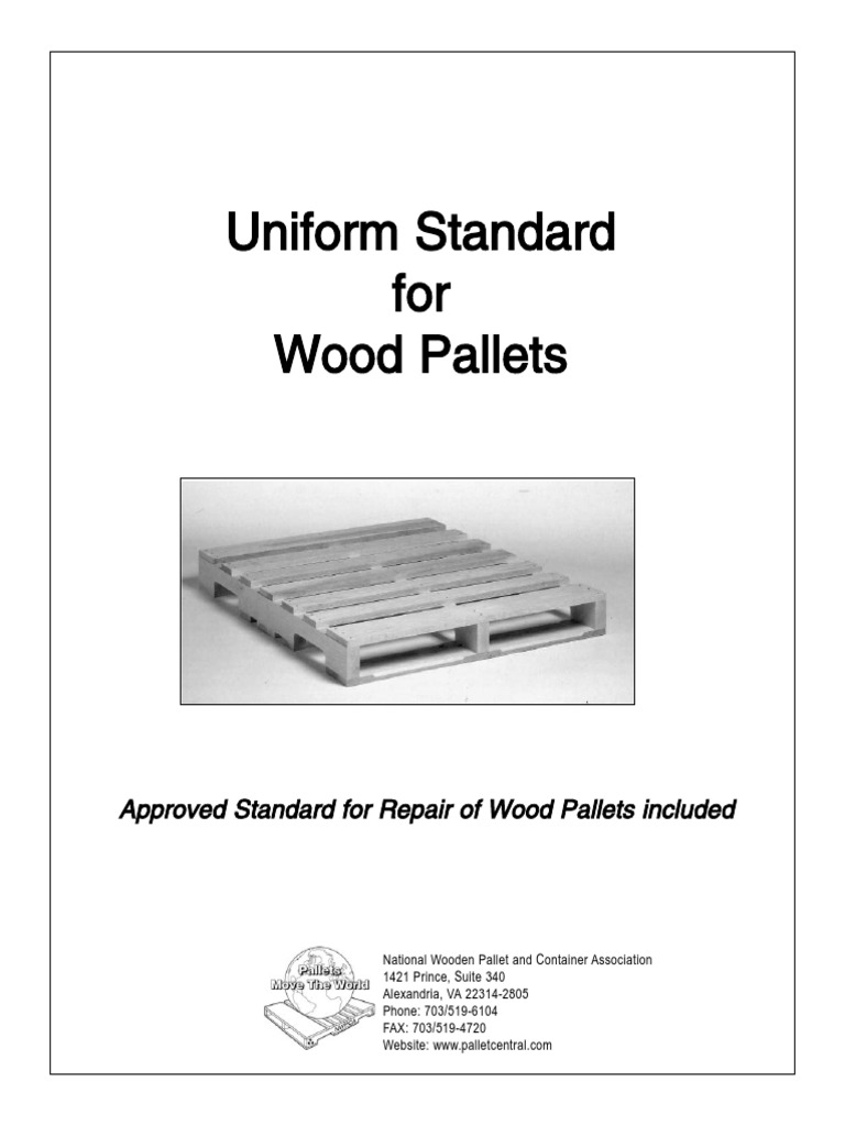 Uniform Standardfor Wood Pallets 2007 | PDF | Screw | Pallet