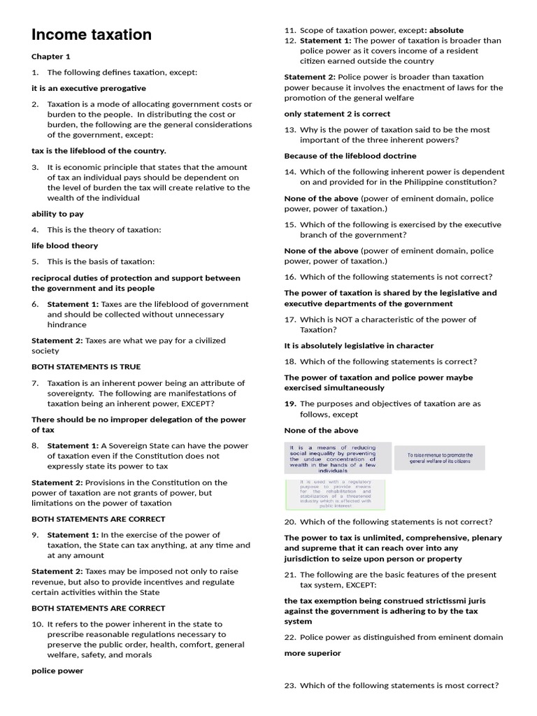 Income Taxation | PDF | Taxes | Taxation In The United States
