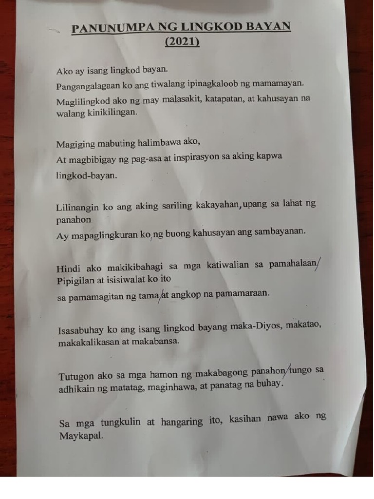 Panunumpa NG Lingkod Bayan | PDF
