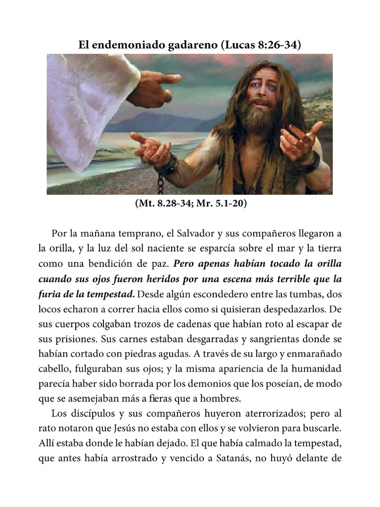 El Endemoniado Gadareno 1.1 | PDF