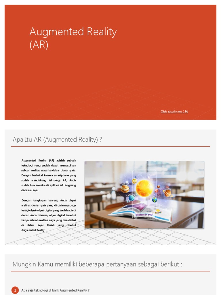 Pertemuan 1 - Pengenalan Augmented Reality | PDF