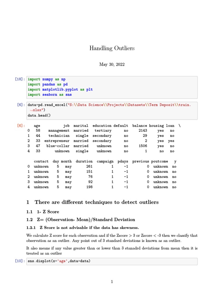 Outlier Detection and Capping | PDF | Quantile | Mean