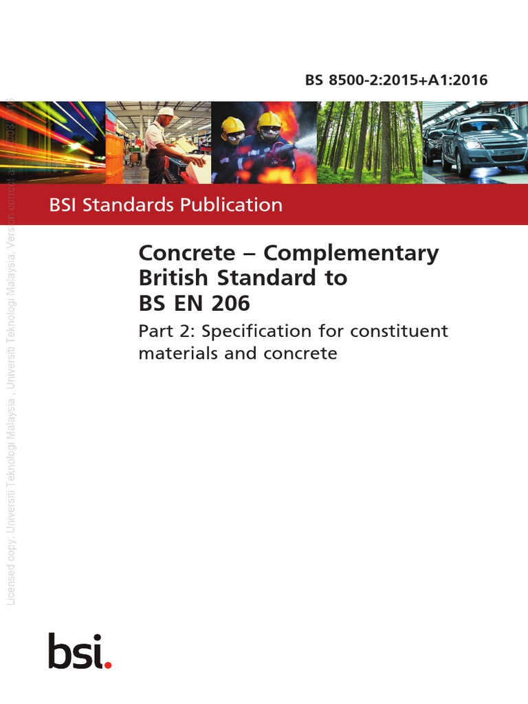 BS 8500-2-2015+a1-2016 | PDF | Concrete