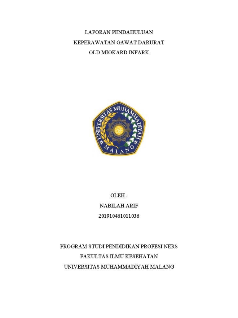 Pemahaman Old Miokard Infark dan Penanganannya | PDF