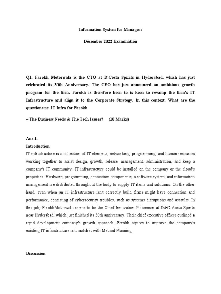 `Information System for Managers | PDF