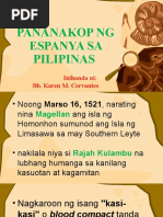 Mabuting Epekto NG Pagsakop NG Espanya Sa Pilipinas | PDF