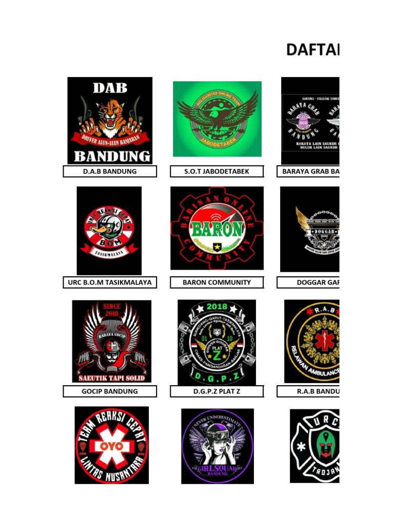 Daftar Logo Aniv | PDF