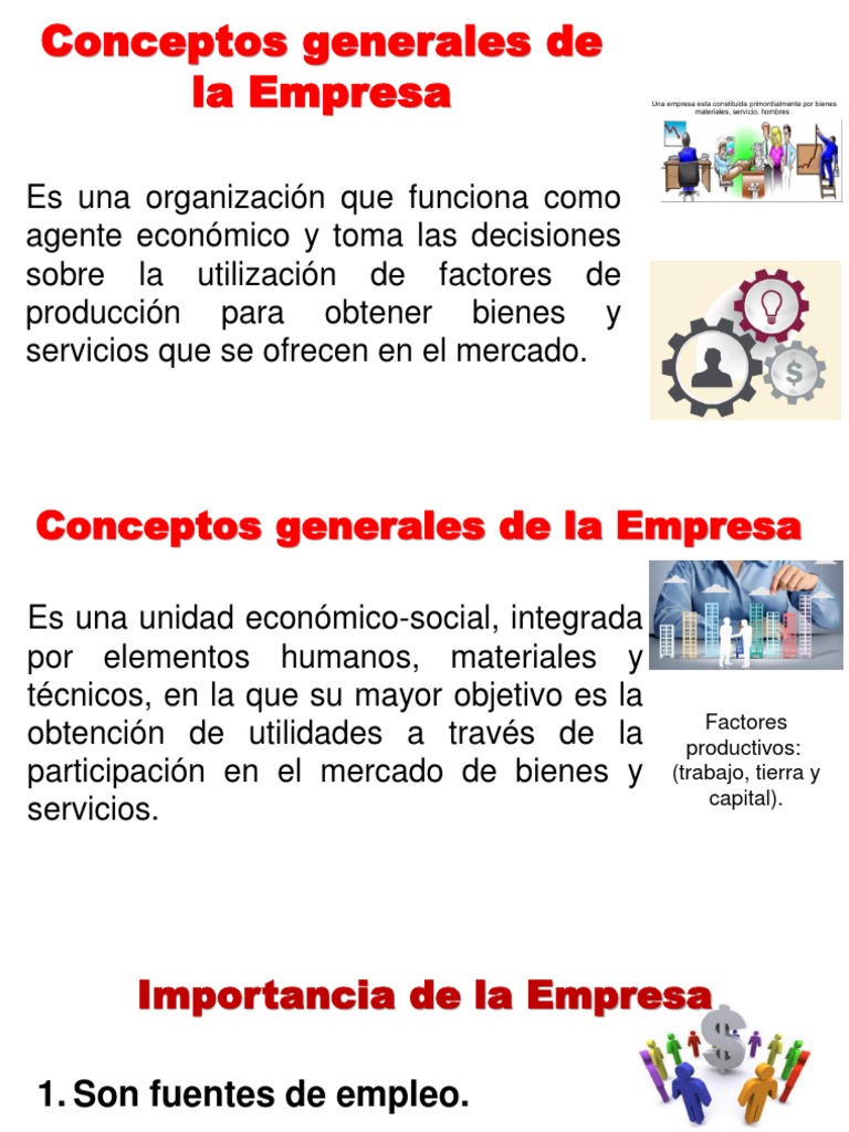 Conceptos Generales de La Empresa | PDF | Business | Gestión de recursos humanos