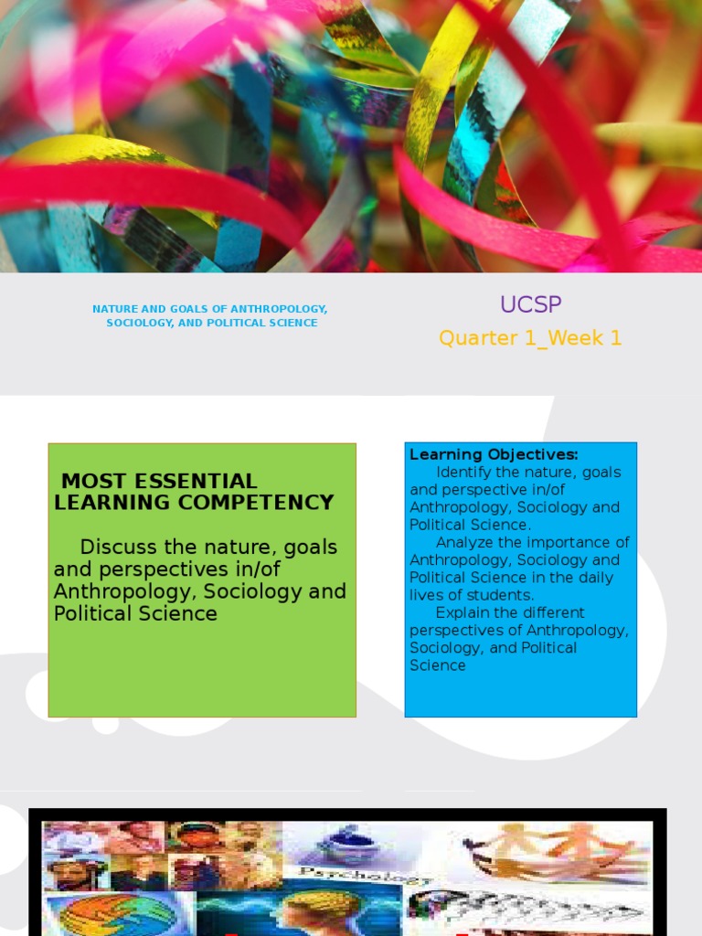 Ucsp Module 1 Week - 1 - PPT | PDF | Sociology | Anthropology