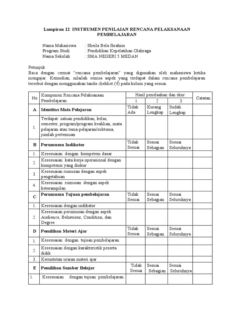 Lampiran 12 Dan 13 Sheila | PDF | Karier & Perkembangan