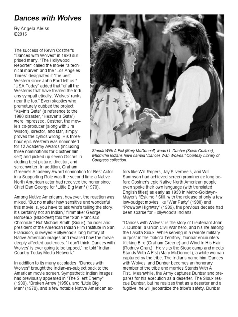 Dances With Wolves | PDF | Lakota People | Western United States