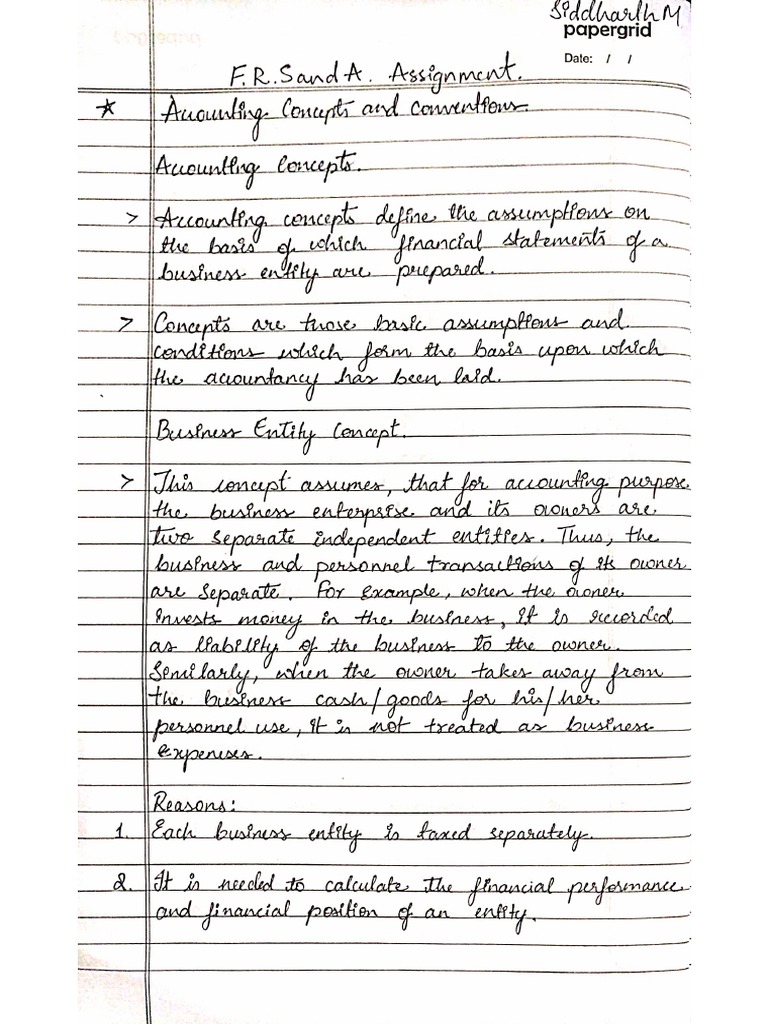 Frs&a Assignment - Siddharth Malge | PDF