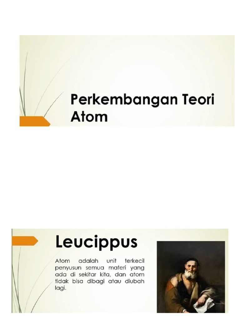 Perkembangan Teori Atom | PDF