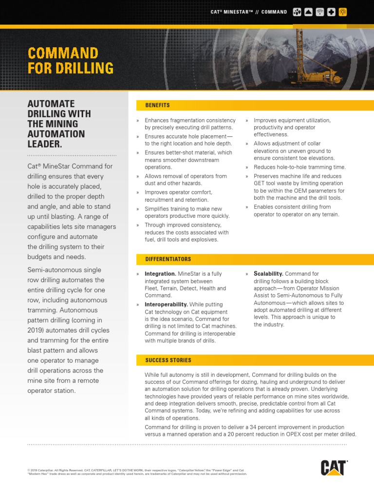 Command For Drilling - Customer | PDF | Automation | Drilling