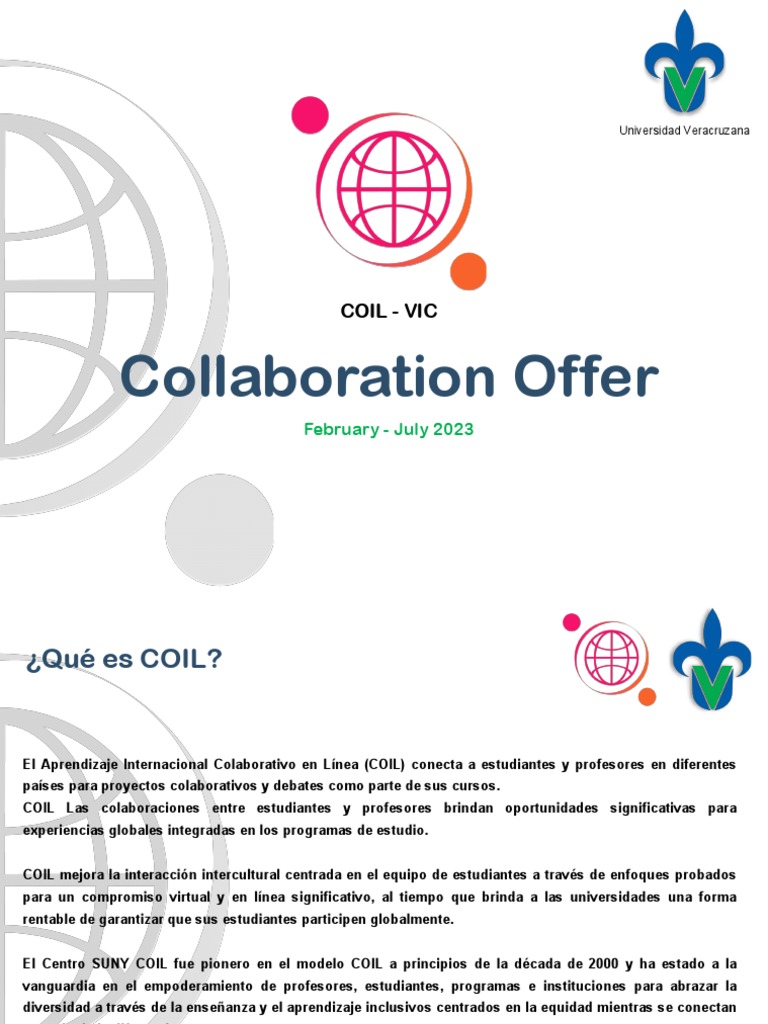 Collaboration Offer 2023-1 | PDF | España | Institución