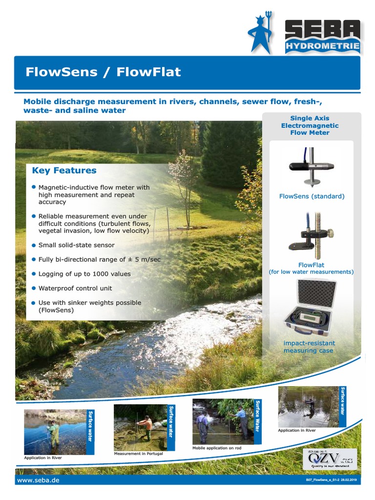 B07 FlowSens e | PDF | Flow Measurement | Accuracy And Precision