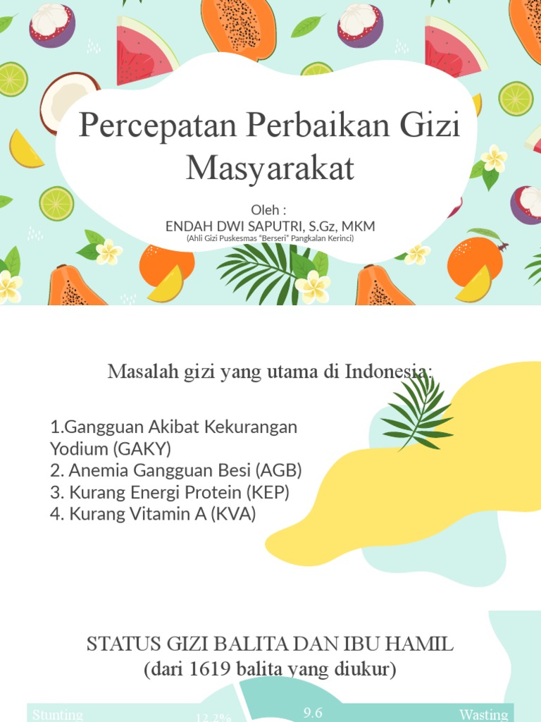 Upaya Perbaikan Gizi Masyarakat | PDF