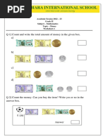 CLASS-3 MATHS Money WORKSHEET | PDF | Money | Cash