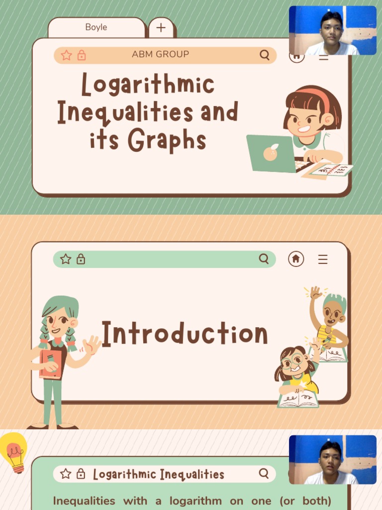 GENMATH ABM Boyle - Logarithmic Inequalities and Their Graphs | PDF ...