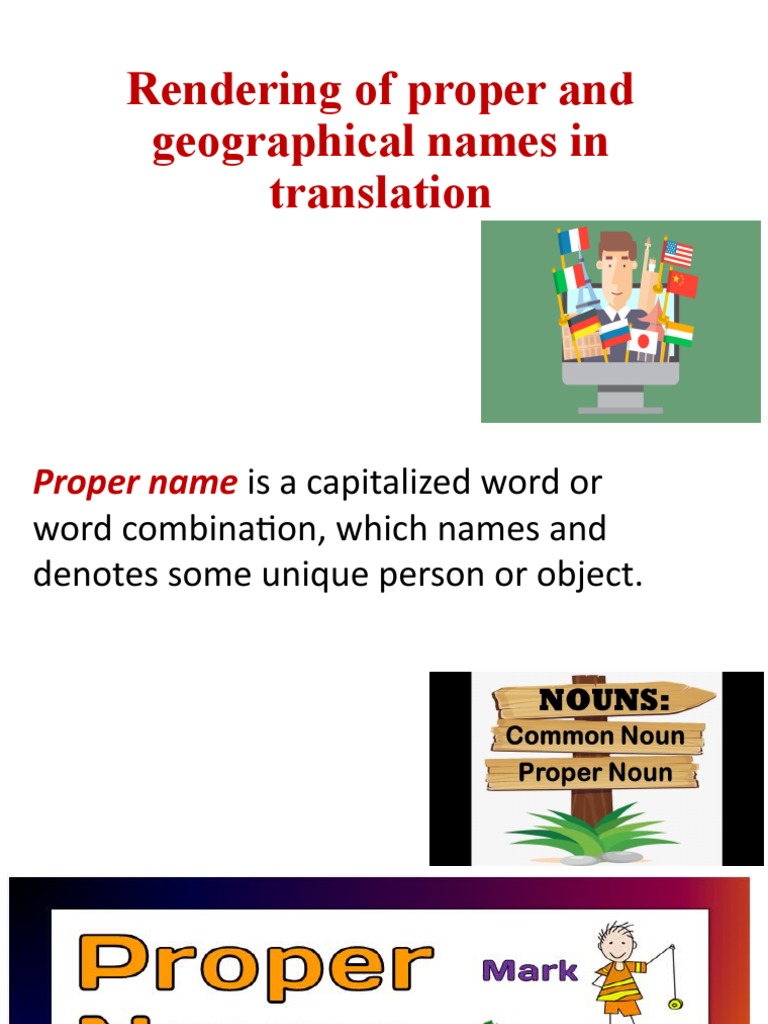 Rendering of Proper and Geographical Names in Translation | PDF ...