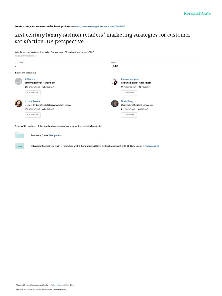 Fashion Retail 2 | PDF | Customer Satisfaction | Retail