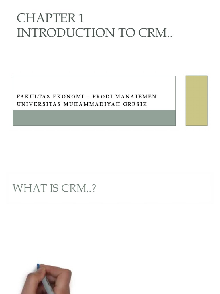 Materi Chapter 1 - CRM | Download Free PDF | Customer Relationship Management | Accountability