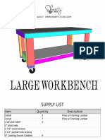 Simple Workbench Plans - Construct101 | PDF | Crafts | Wood