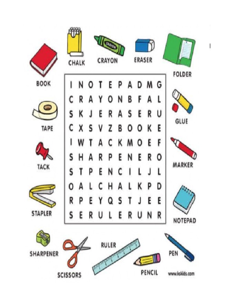 Cross Word Puzzle Year 1 | PDF