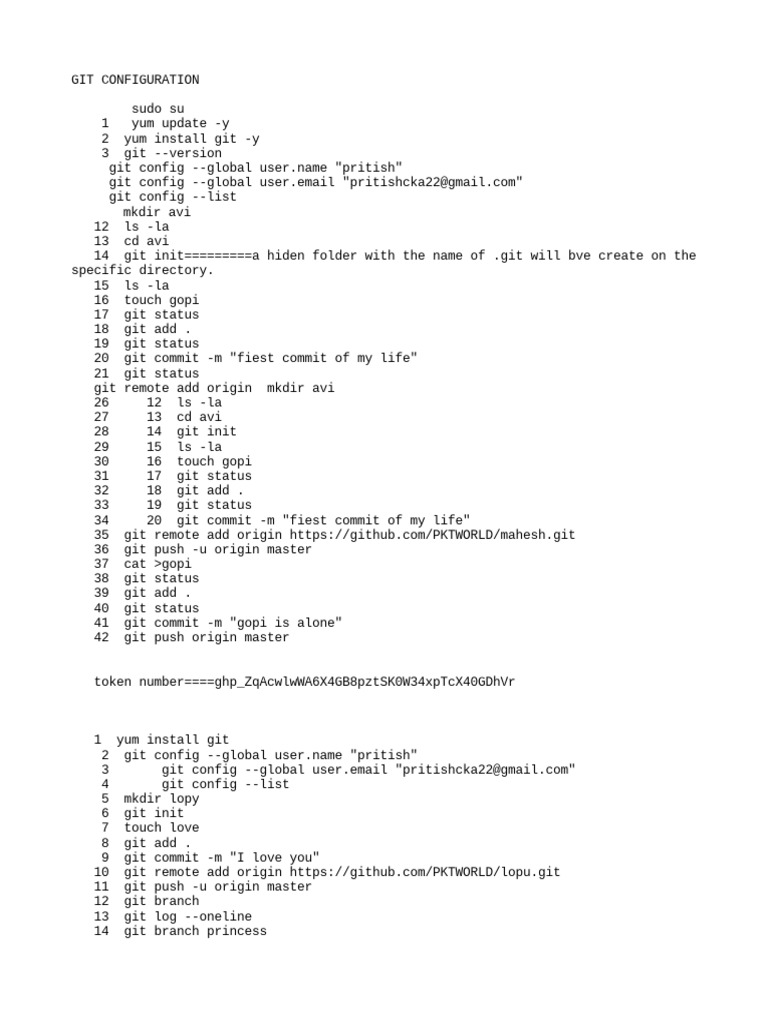 Git Document Pdf