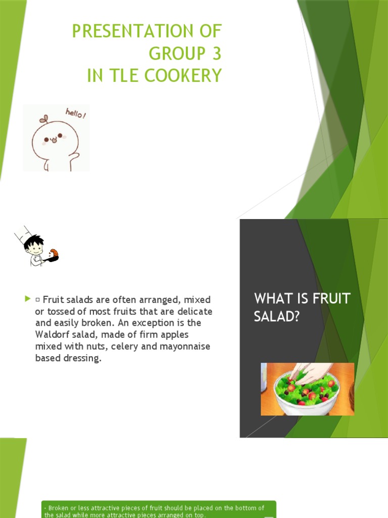 Tle Cookery Group 3 | PDF