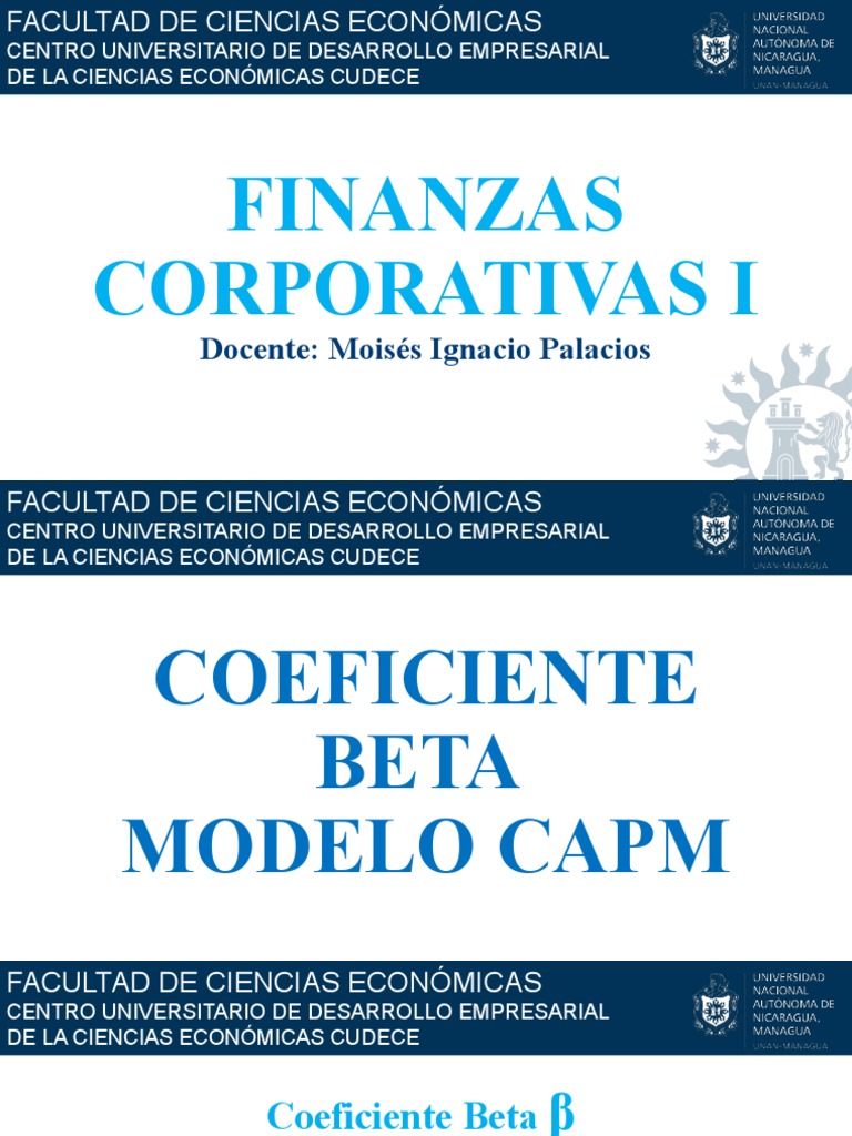 Análisis del coeficiente Beta y su aplicación en la medición del riesgo ...
