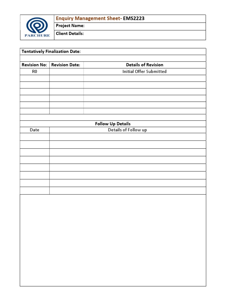 EMS - Cover Page | PDF