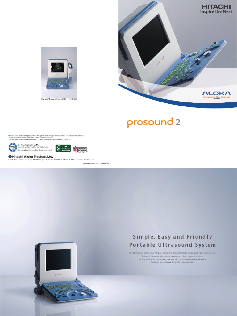 Protable Ultra Sound Aloka | PDF | Medical Ultrasound | Medical Specialties