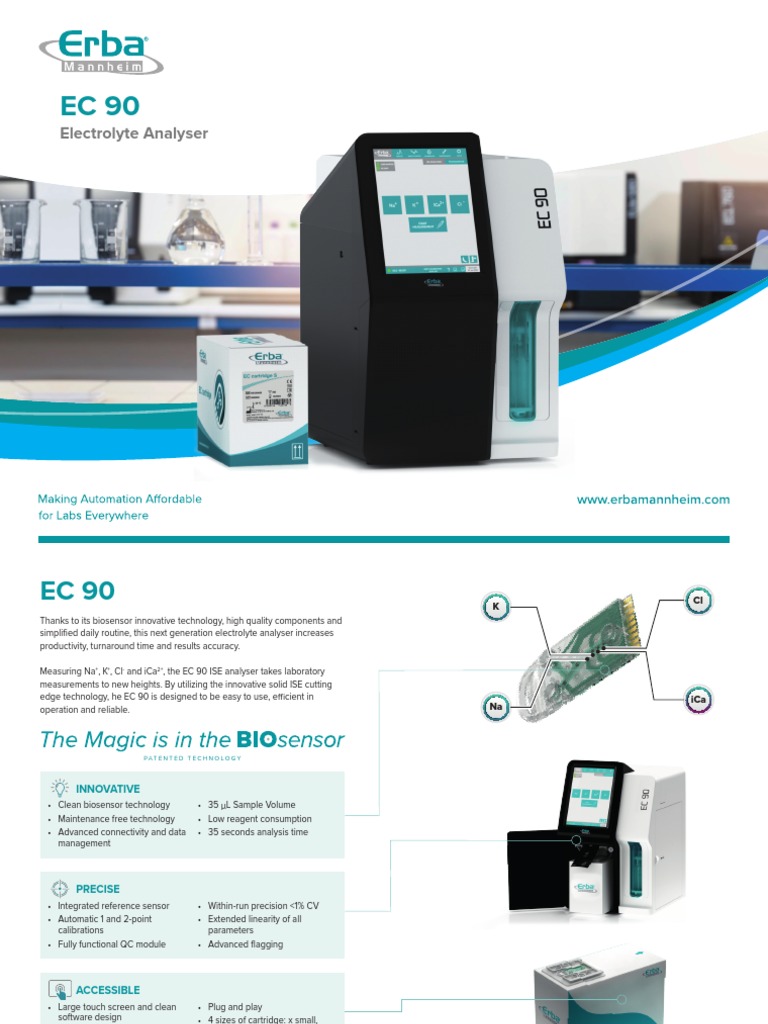 Erba EC90 Print AW 430 LIT-30-001 2022 1 | PDF | Biosensor | Calibration