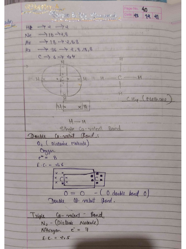 Chemistry Notebook X | PDF