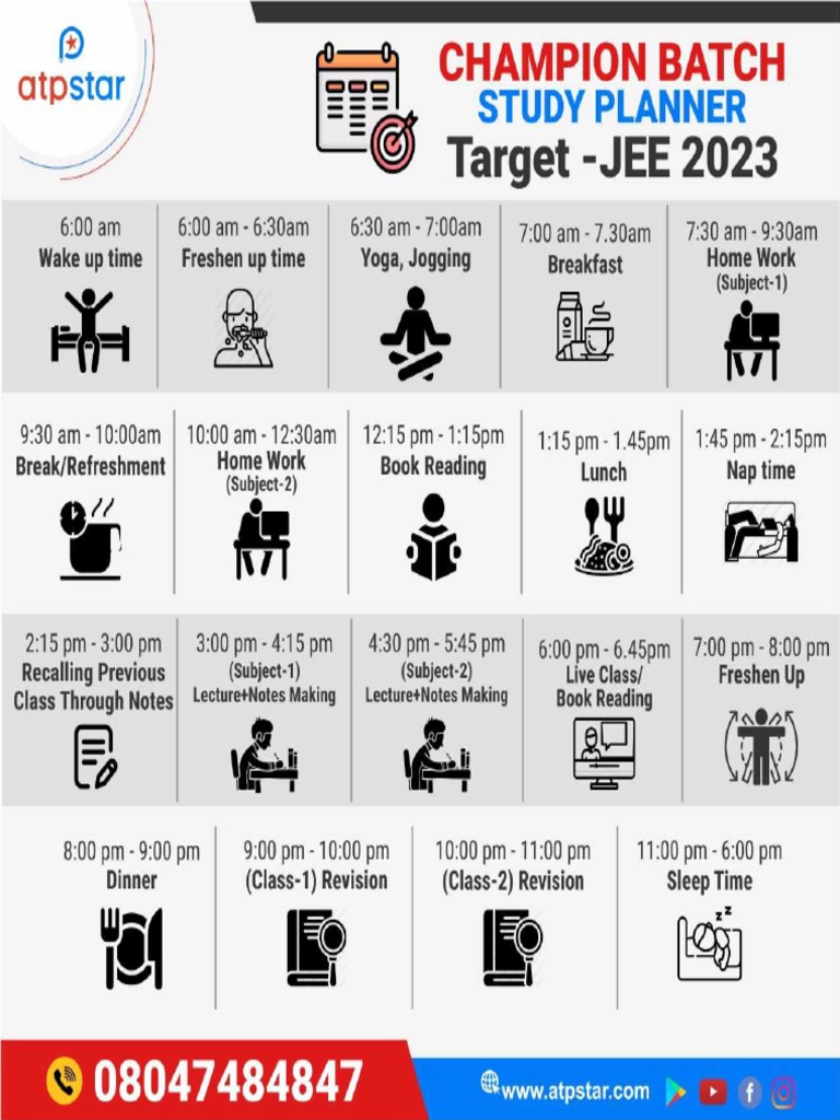 JEE Champion Study Planner-20210501191637183399 | PDF