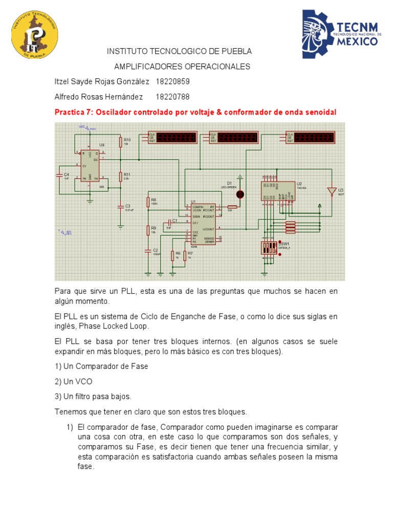 Practica #8 PLL | PDF | Ciencia y matemáticas | Informática