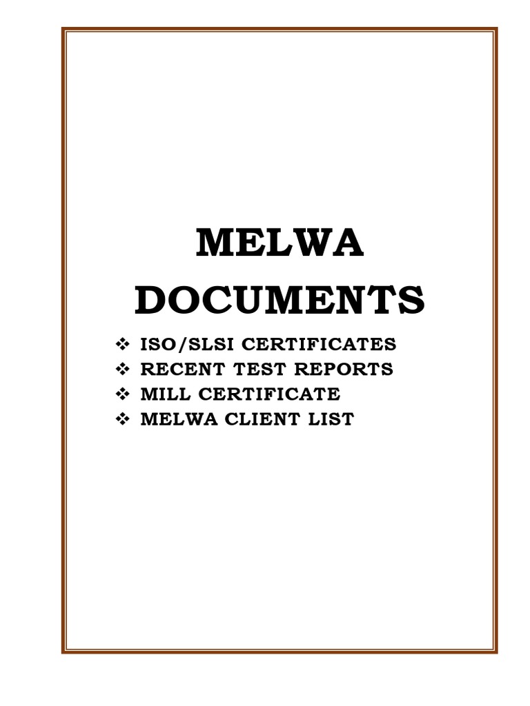 Melwa Docs Updated in June 2022 | PDF