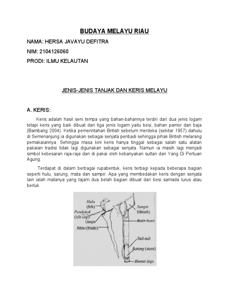 Keris & Tanjak | PDF