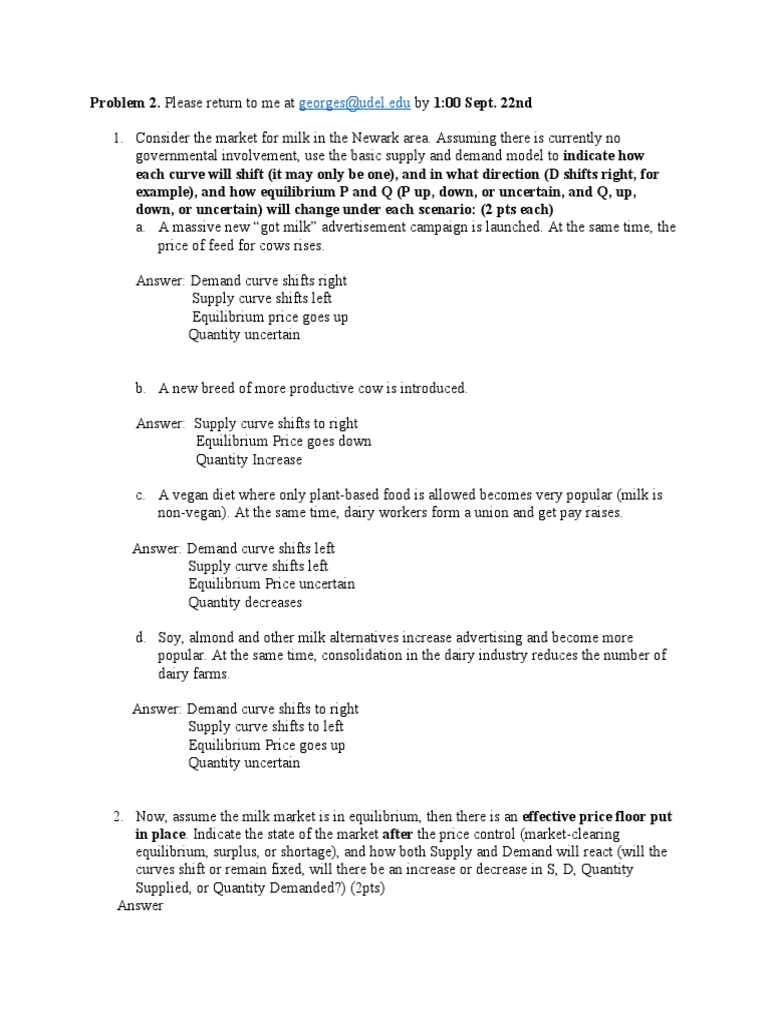 Problem 2 Econ Solution | PDF
