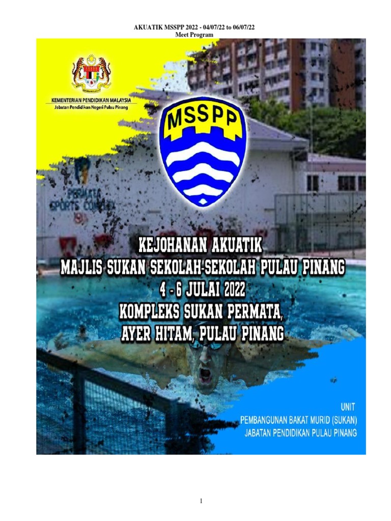 MSSPP 2022 Swimming Meet Results | PDF | Educational Institutions | Schools
