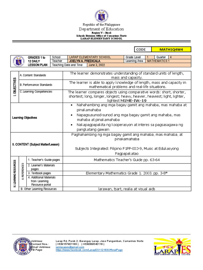 DLP MTB q4w8 | Download Free PDF | Learning | Cognitive Science