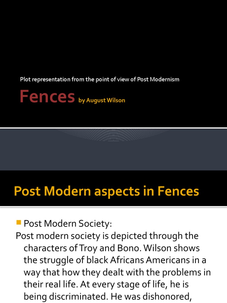 Fences Presentation | PDF | Fences (Play)